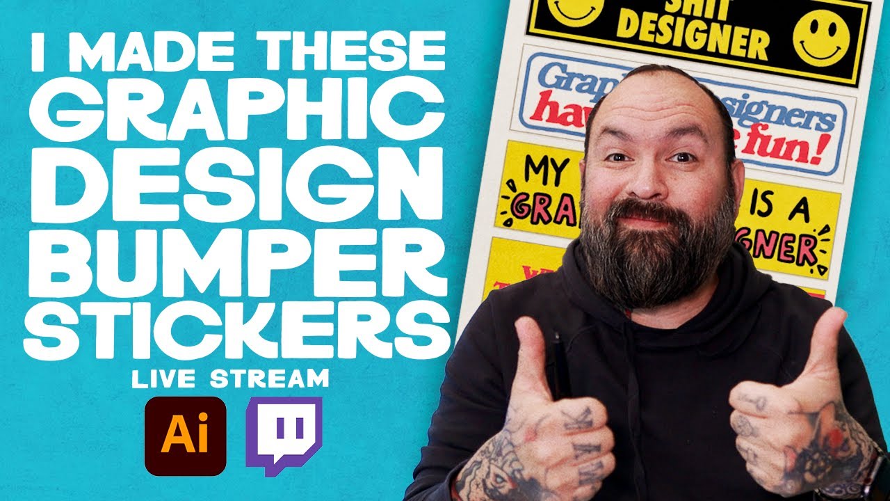 I Made These Graphic Design Themed Bumper Stickers - YouTube