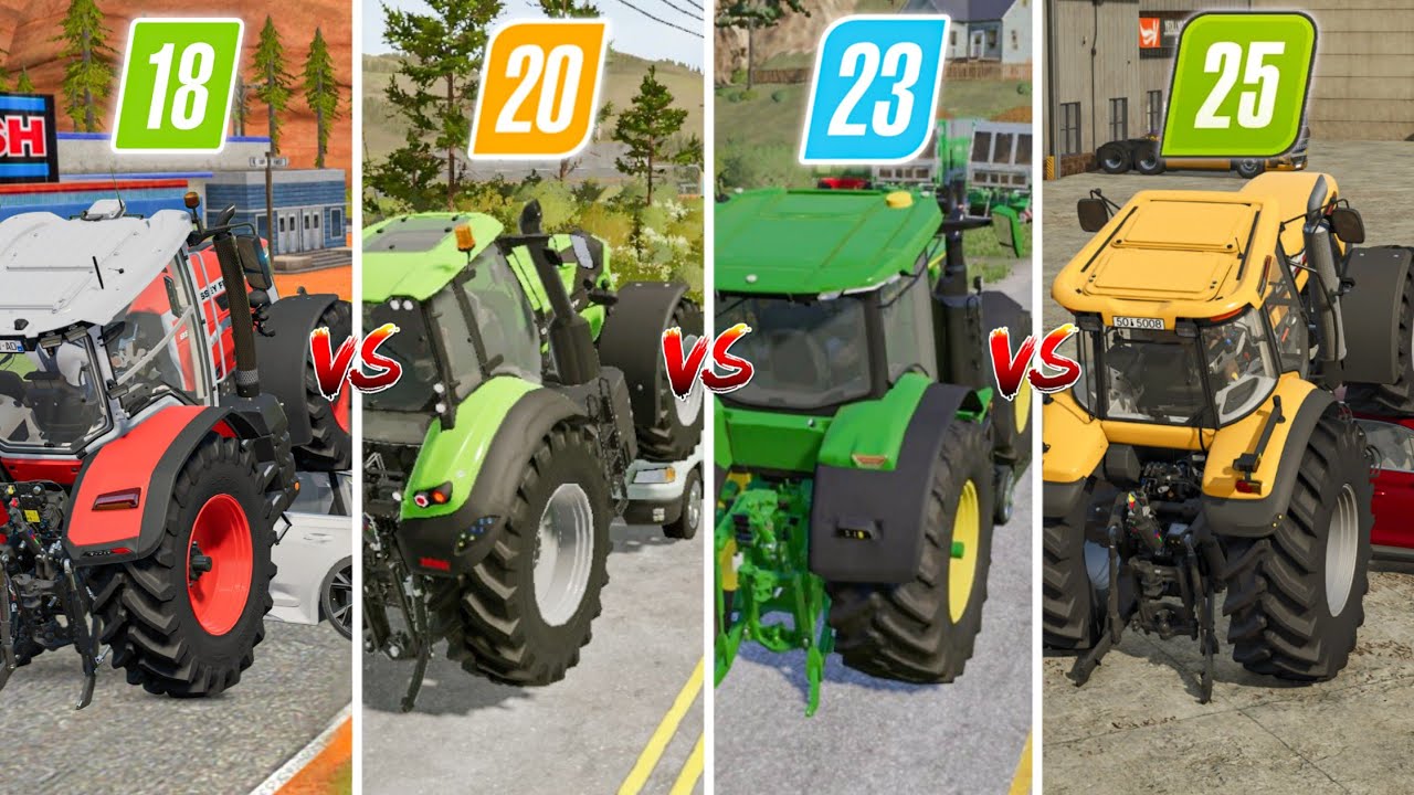 Fs18 vs Fs20 vs Fs23 vs Fs25 | Car Accident | Timelapse | - YouTube