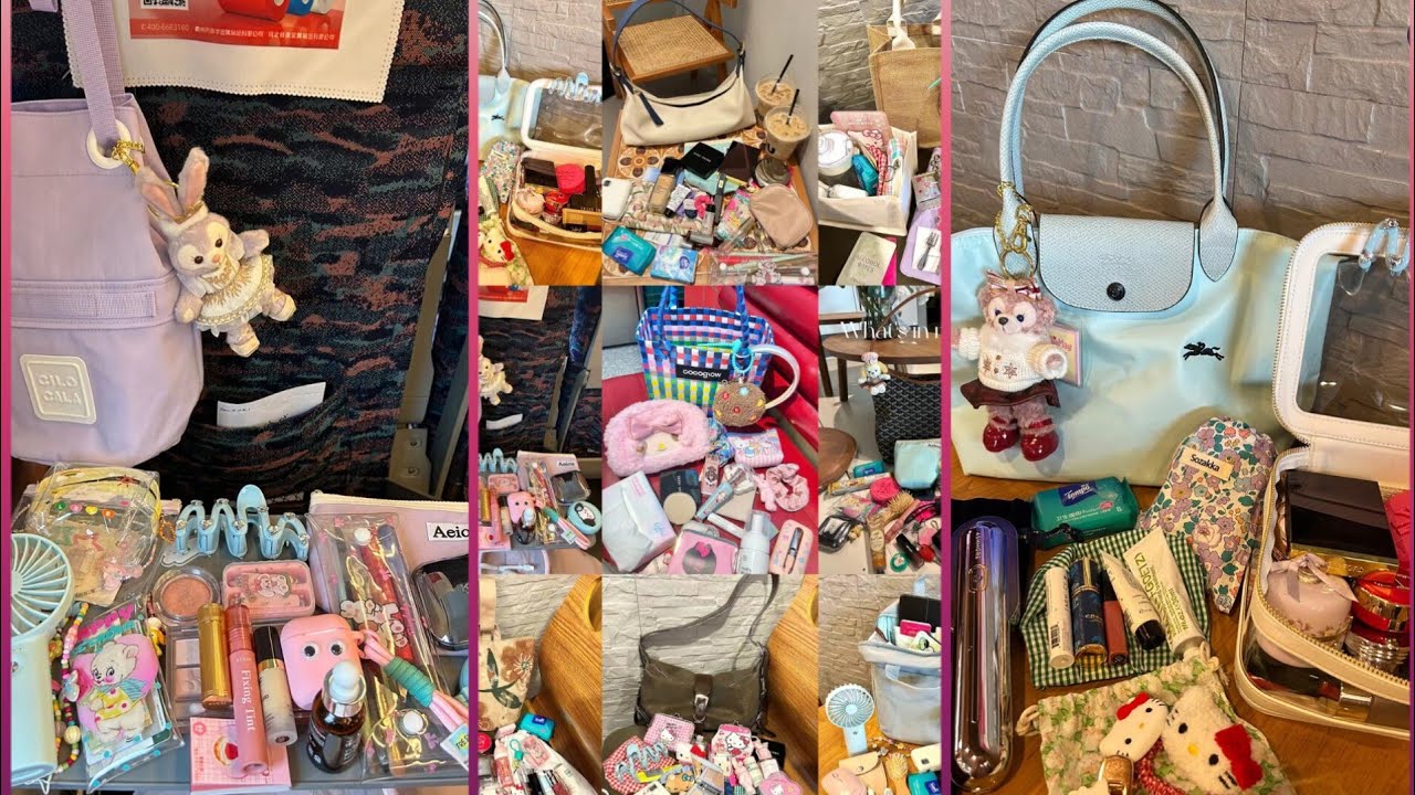 WHAT'S IS IN MY BAGS? ~ Let's See / Oddly Satisfying Blogs - YouTube