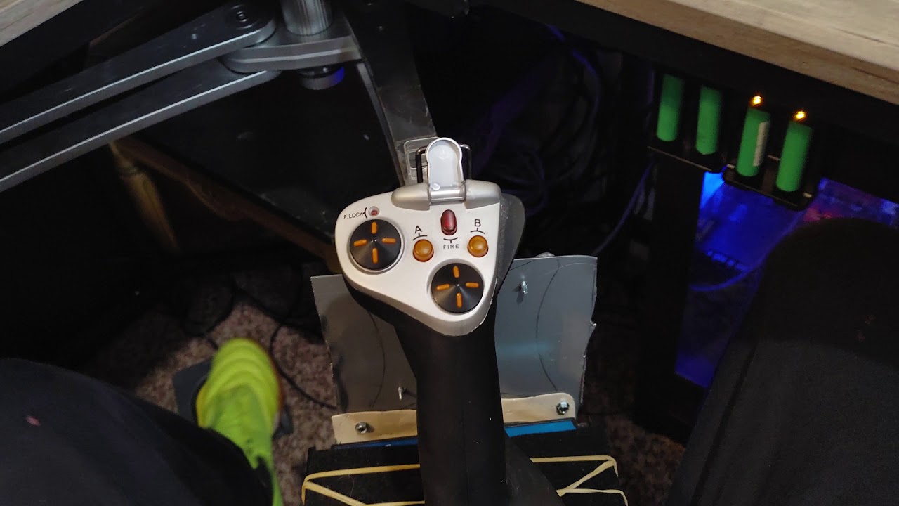 Saitek x45 HOTAS mount in progress - YouTube