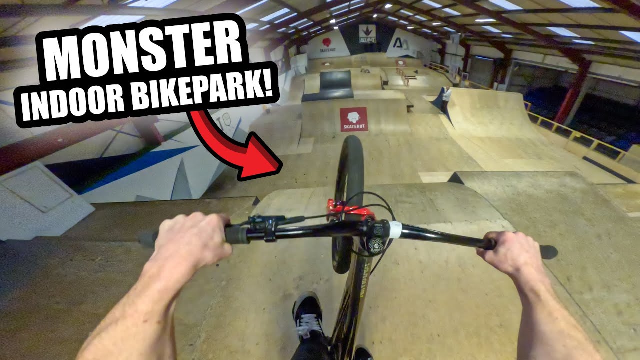 RIDING THIS MONSTER INDOOR BIKEPARK ON MY HARDTAIL MTB! - YouTube