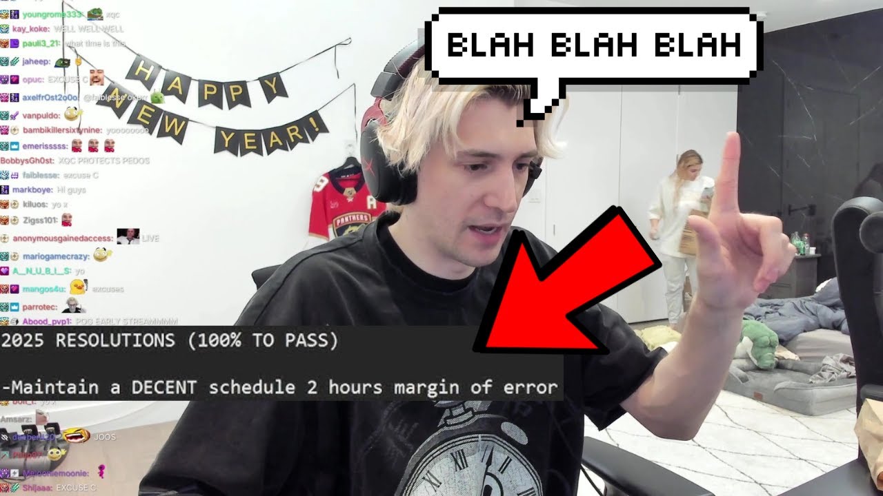 xQc Finds Excuses After Failing His 1st 2025 Resolution - YouTube