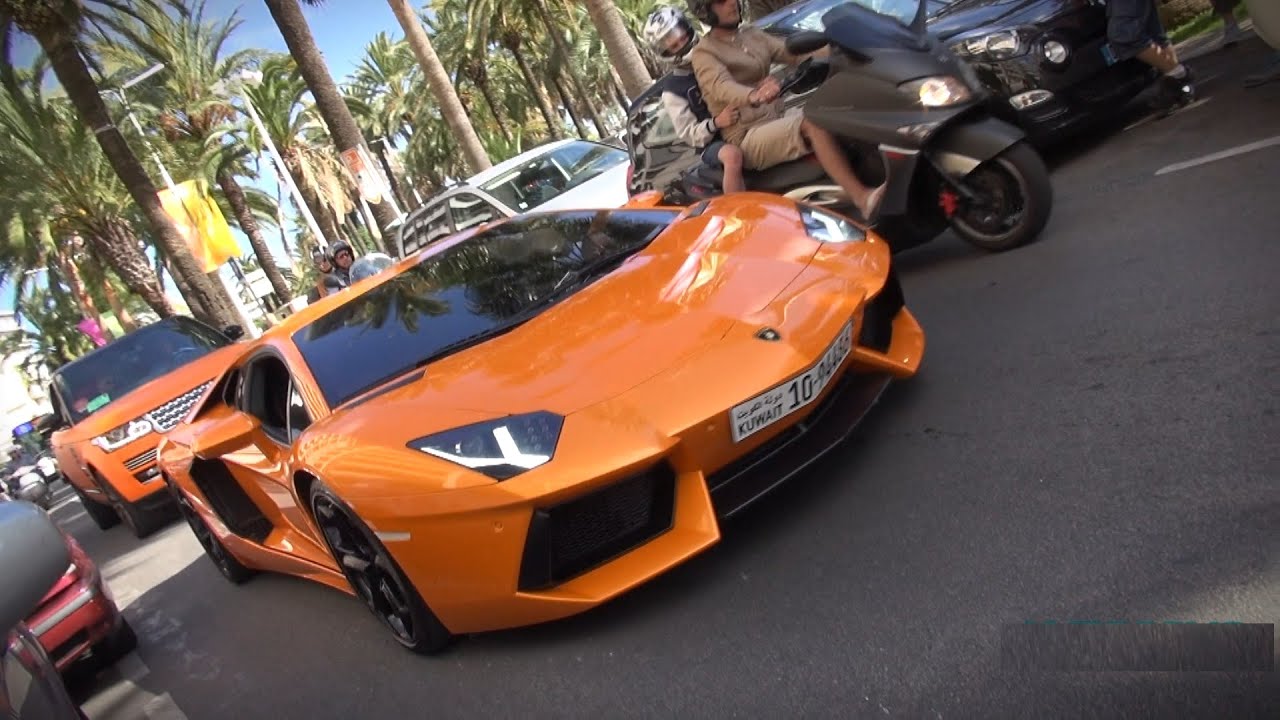 |PART 2| Epic Orange Duo: Lamborghini Aventador & Range Rover - revs ...