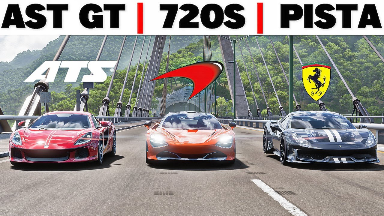 FH5 DRAG RACE - AST GT Vs Mclaren 720s Vs Ferrari 488 Pista - YouTube