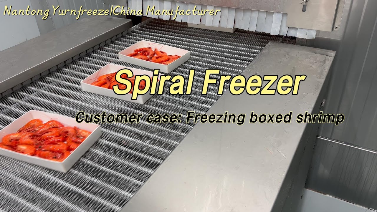 Shrimp Freezing Magic in One Minute—Spiral Freezer in Action! - YouTube
