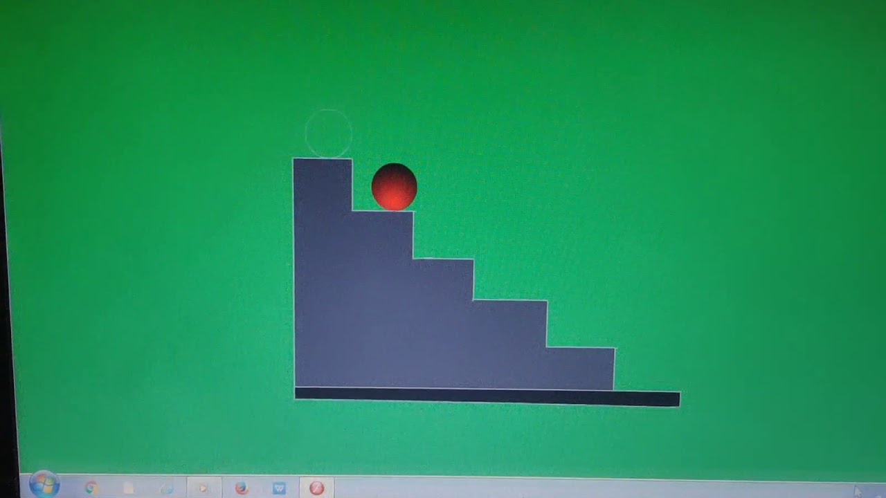 Ball bouncing on steps animation - YouTube