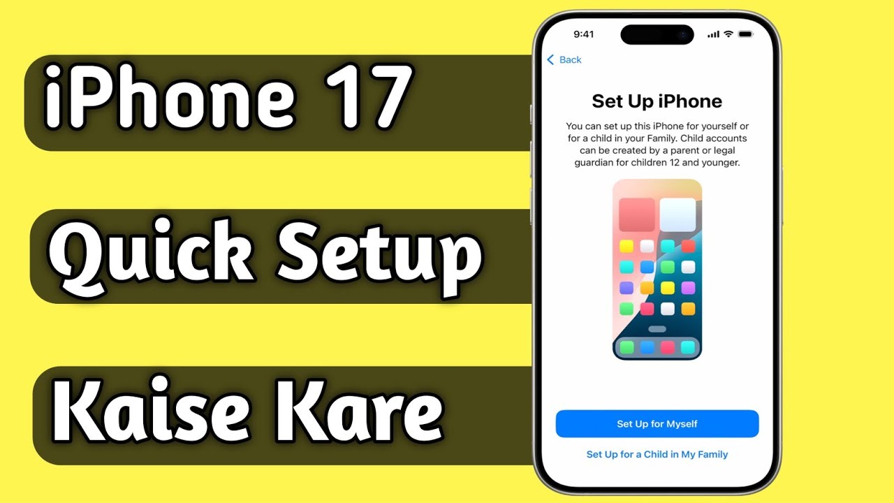 How to Setup New iPhone 17 and iPhone 17 Air? iPhone 17 Pro Complete ...