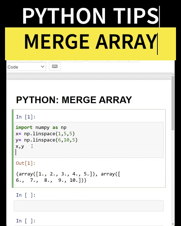 Python How To Merge Numpy Array Shorts Viral Coding Pythonforbeginners Pythontutorial