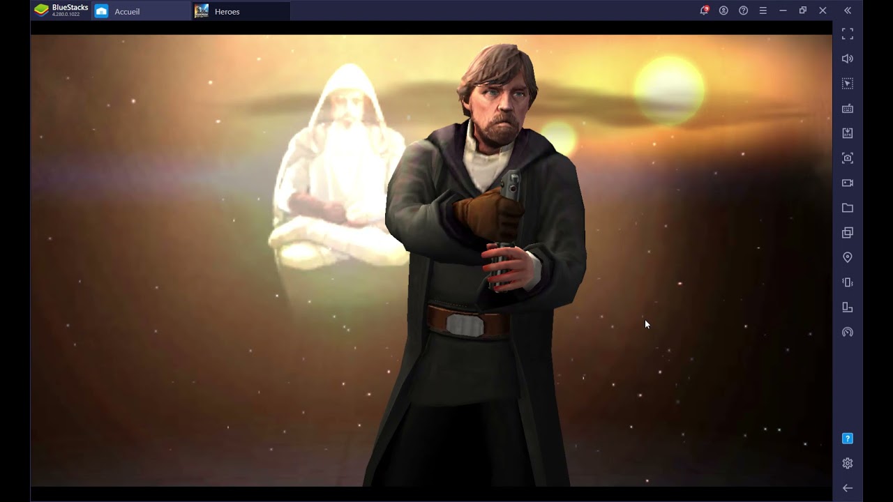 SWGOH Jedi Master Luke Skywalker tier 4 et 5 - YouTube