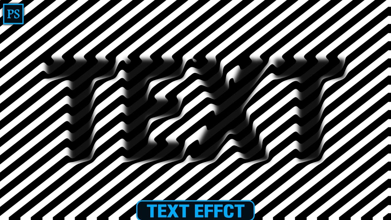"Create a deep illusion text effect in adobe photoshop" | #texteffect - YouTube