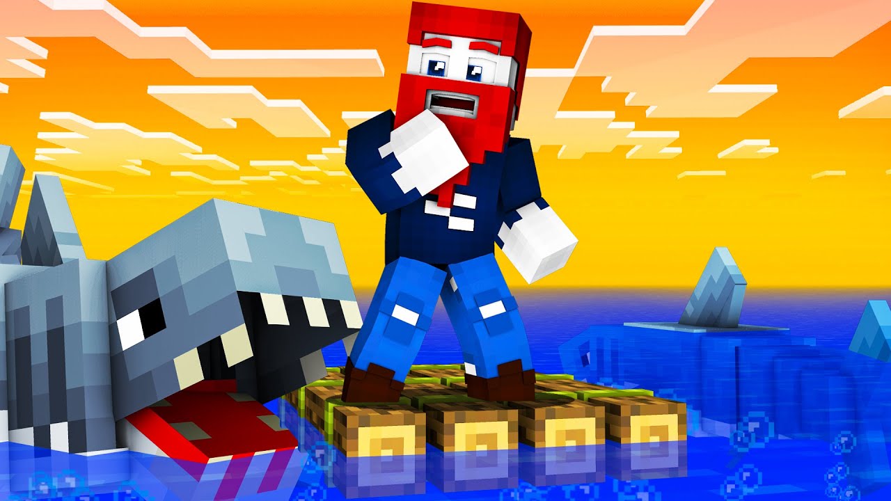 ÜBERLEBEN Auf Einem Floß in Minecraft! - YouTube