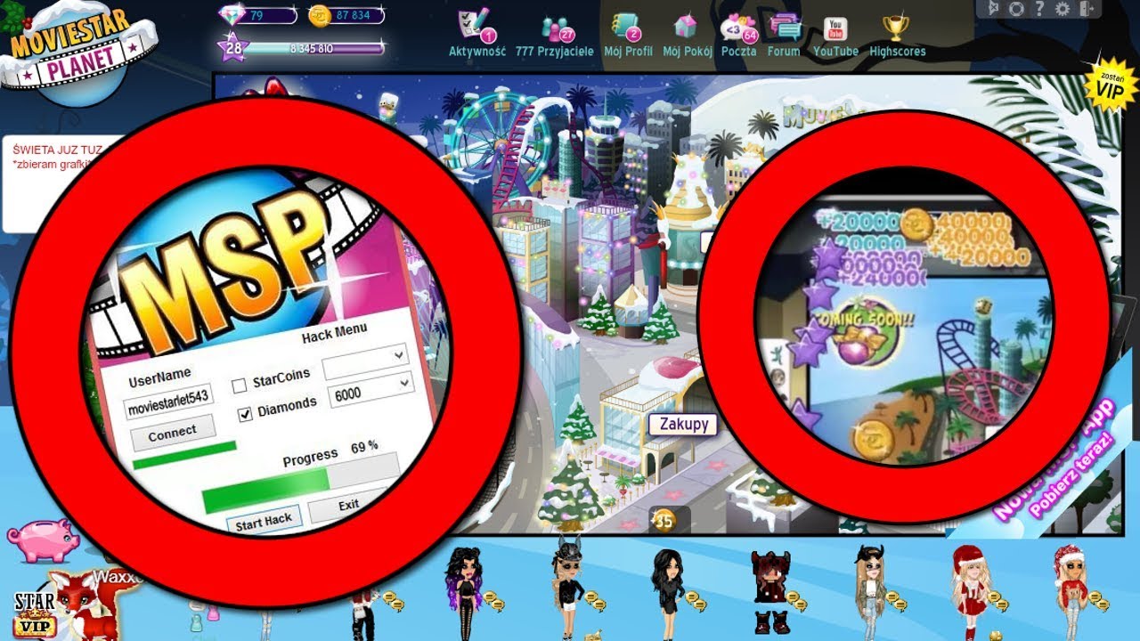 |MSP| Pobrałem HACK na VIPA i dostałem MILION STARCOINS?! [ZOBACZ FILM ...