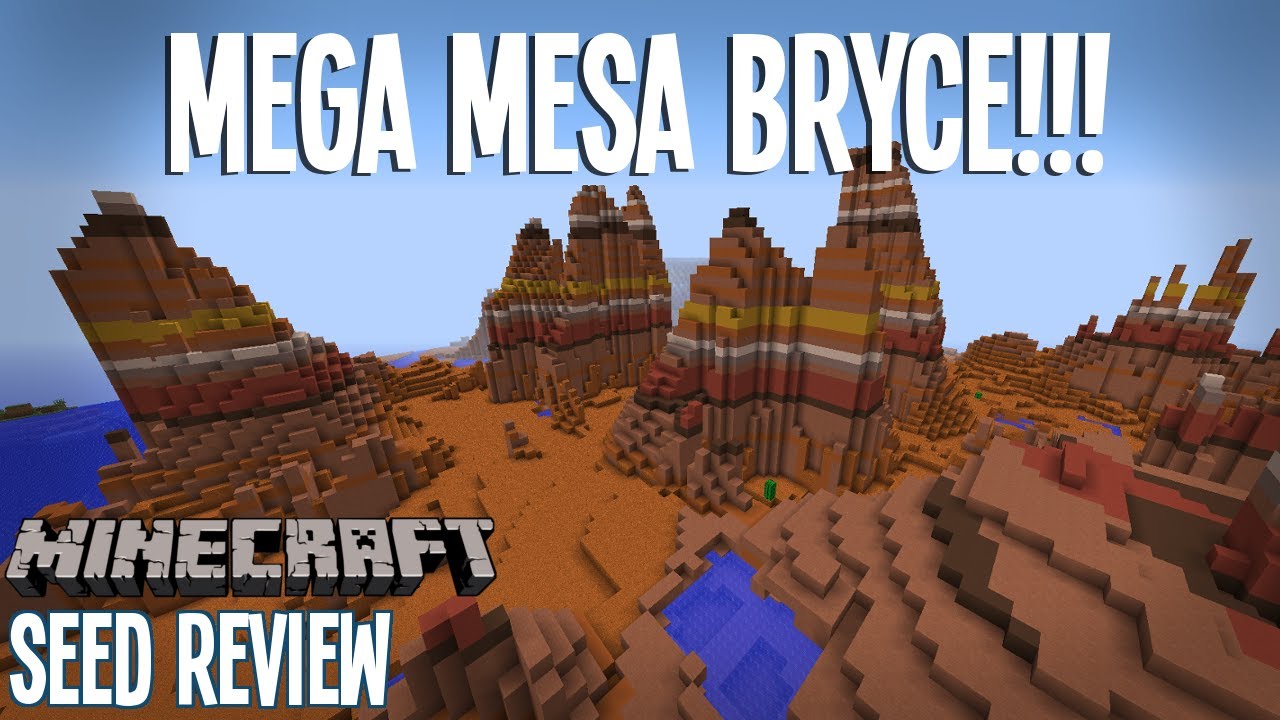 MEGA MESA BRYCE & SAVANNA! - 1.7.4 & 1.8 Minecraft Seed - YouTube
