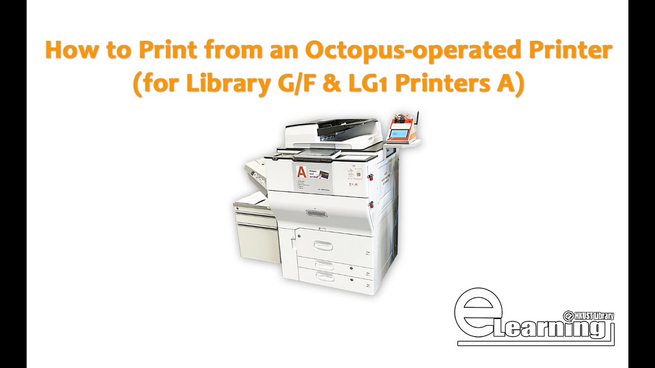 How to Print from an Octopus-operated Printer - YouTube