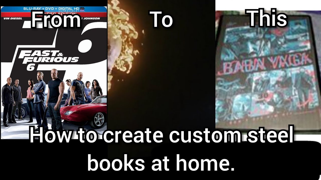 How to create your own custom steelbook - YouTube