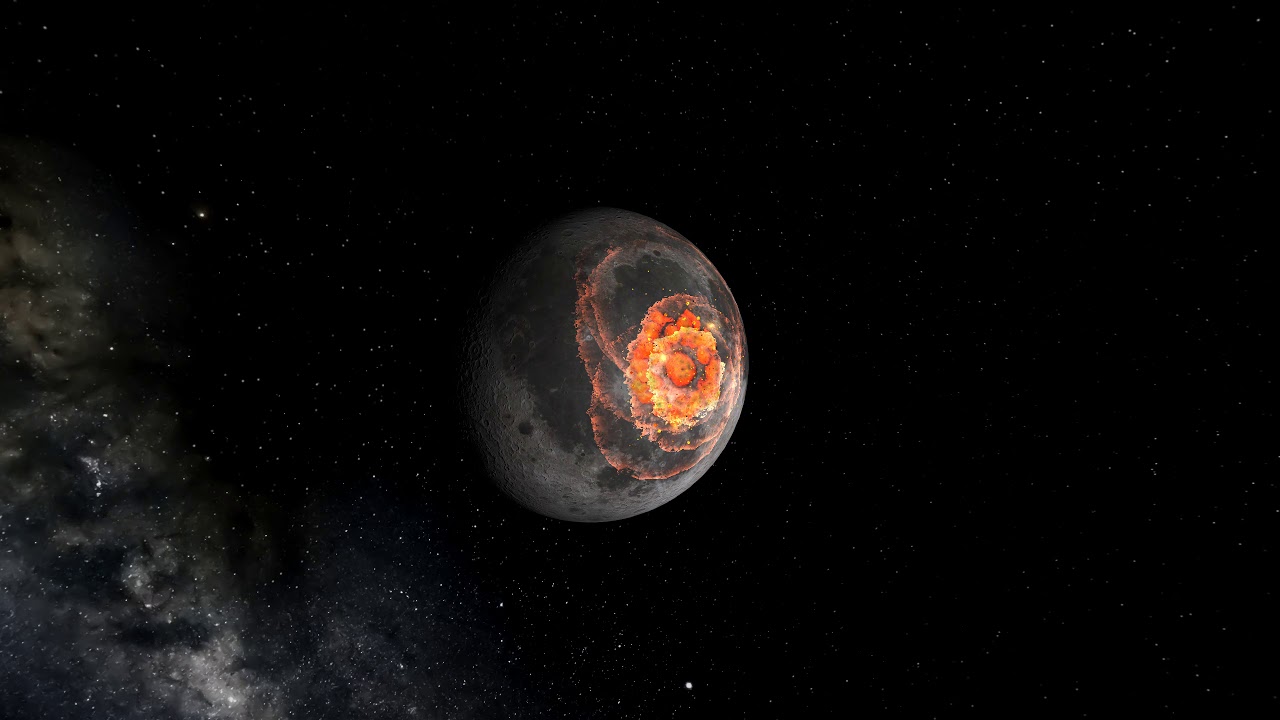 Universe Sandbox 2 - Massive Moon Crater Formation - YouTube