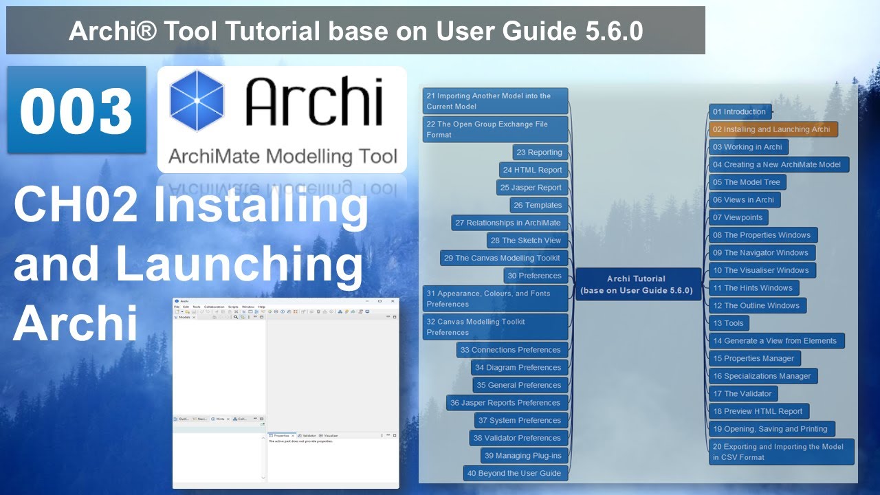 Archi Tutorial 003 - ch02 Installing and Launching Archi - YouTube