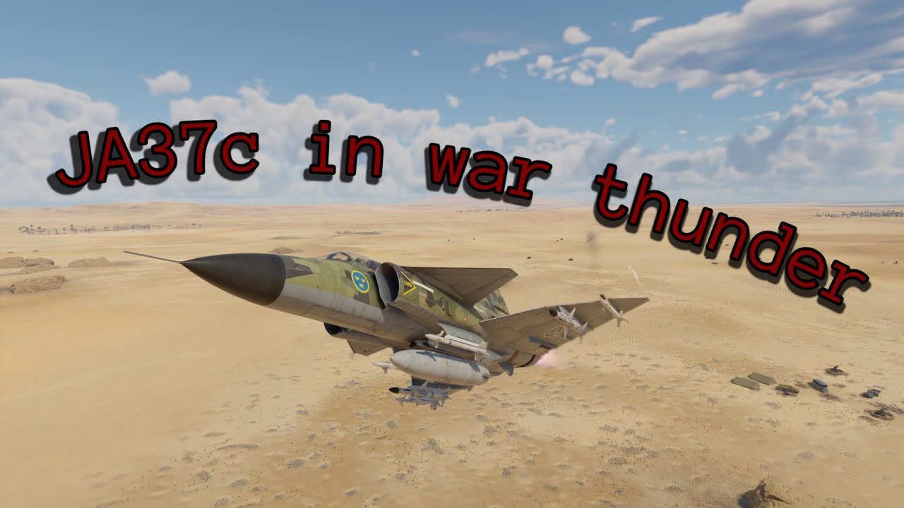Flying the JA37c in (war thunder) !! - YouTube