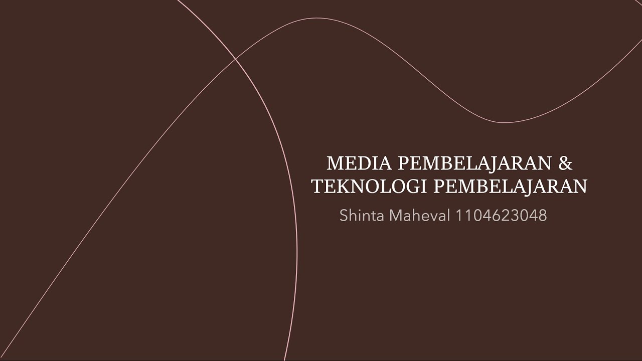 MEDIA PEMBELAJARAN & TEKNOLOGI PEMBELAJARAN - Shinta Maheval - YouTube
