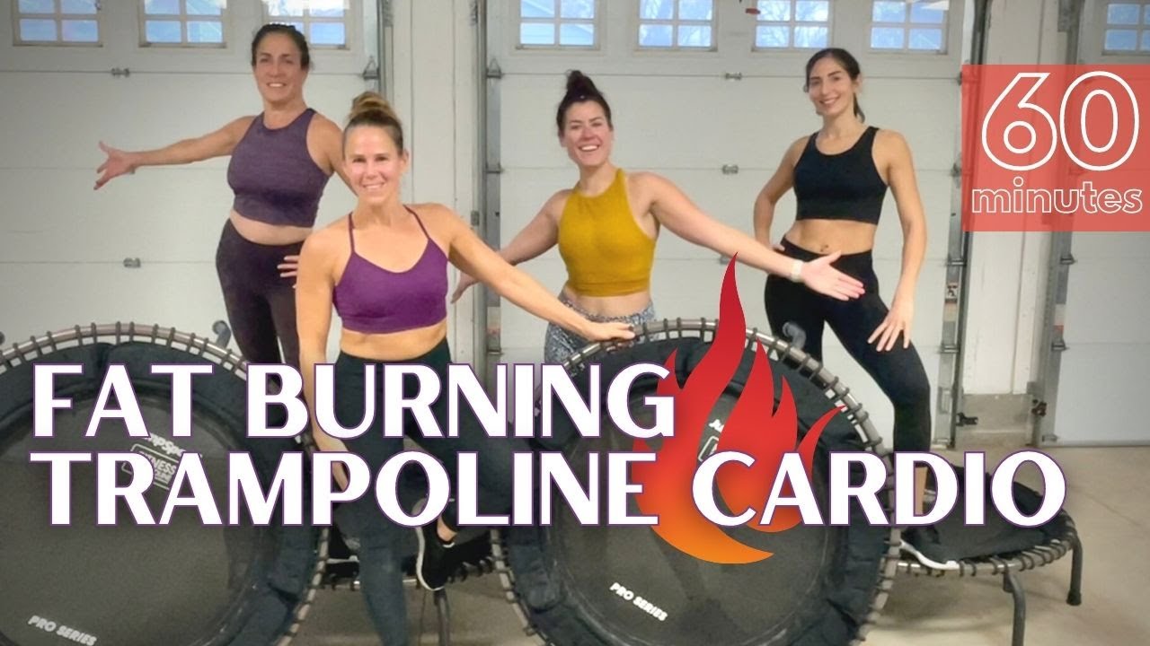 60 MIN Advanced Full Body TRAMPOLINE CARDIO with Booty and Arm Sculpt ...