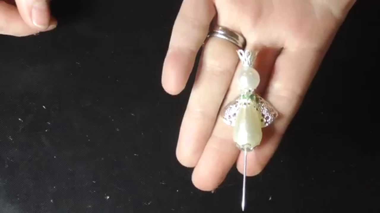 Easy angel stickpin tutorial - YouTube