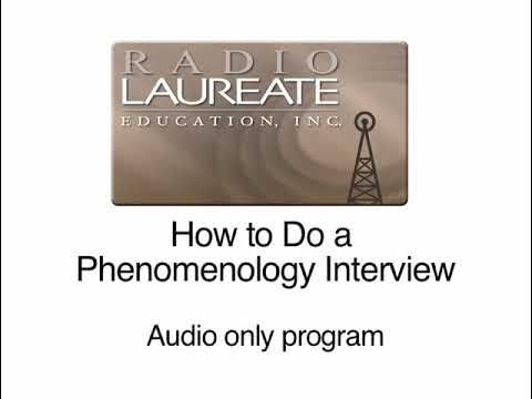 How to Do a Phenomenology Interview - YouTube