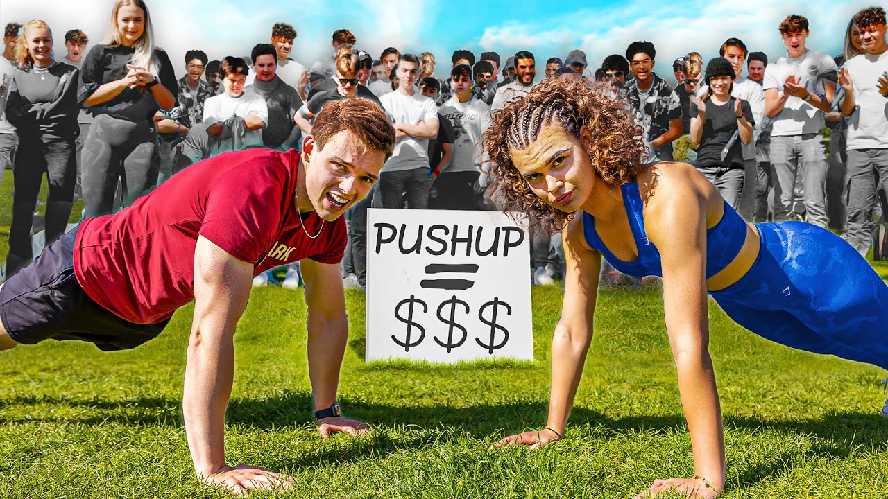 Beat The Push up Challenge, Win $3000 - YouTube