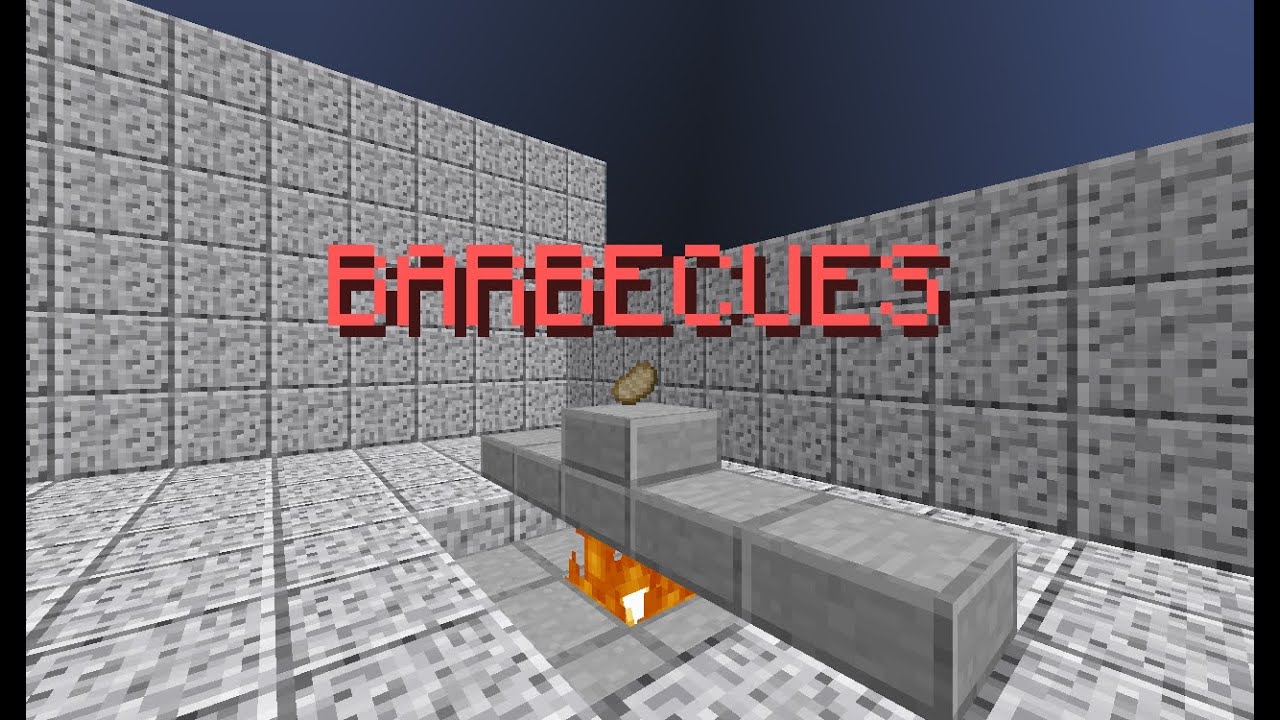 Minecraft - Barbecues! (Cooking over fires) - YouTube