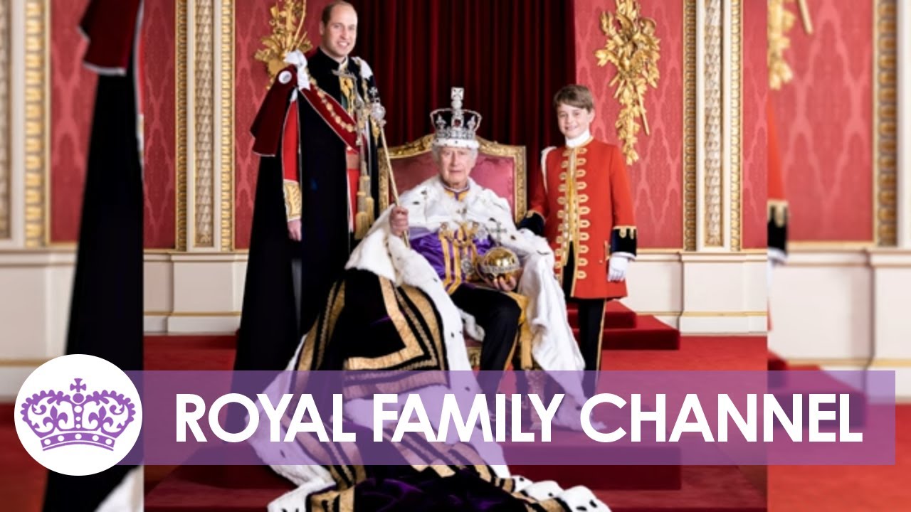 Coronation Family Portraits: King Charles Poses with Two Heirs to the ...