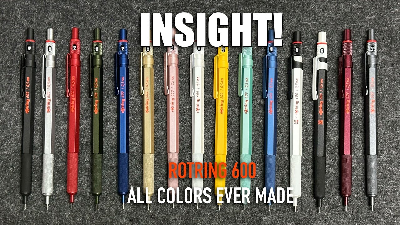Every Rotring 600 Color Ever Made – 2012 to 2025 - YouTube