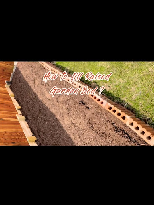 How To Fill Raised Garden Bed Fill Raised 🪴 Bed Youtube