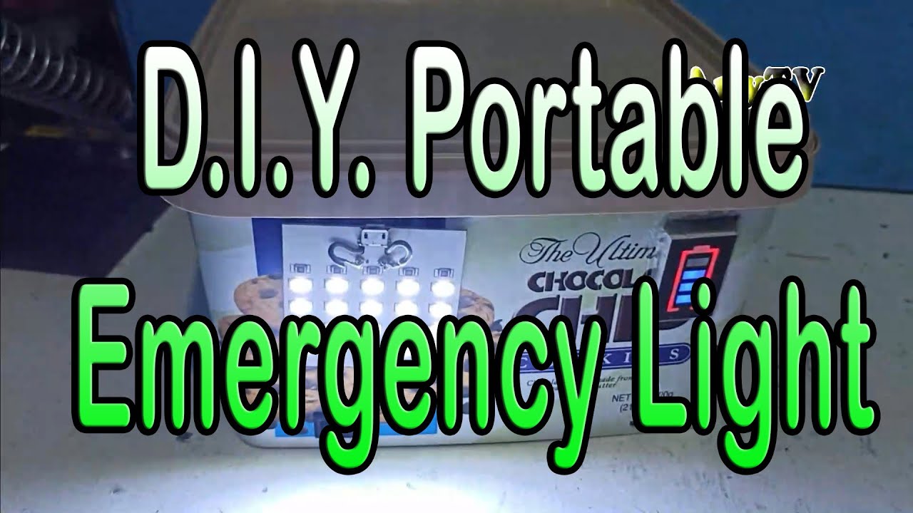 Emergency Light DIY | Simple portable emergency light incase of ...