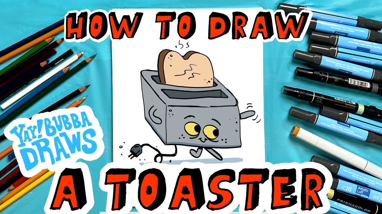How to Draw a Toaster | Drawing Lessons For Kids | Easy Step by Step ...
