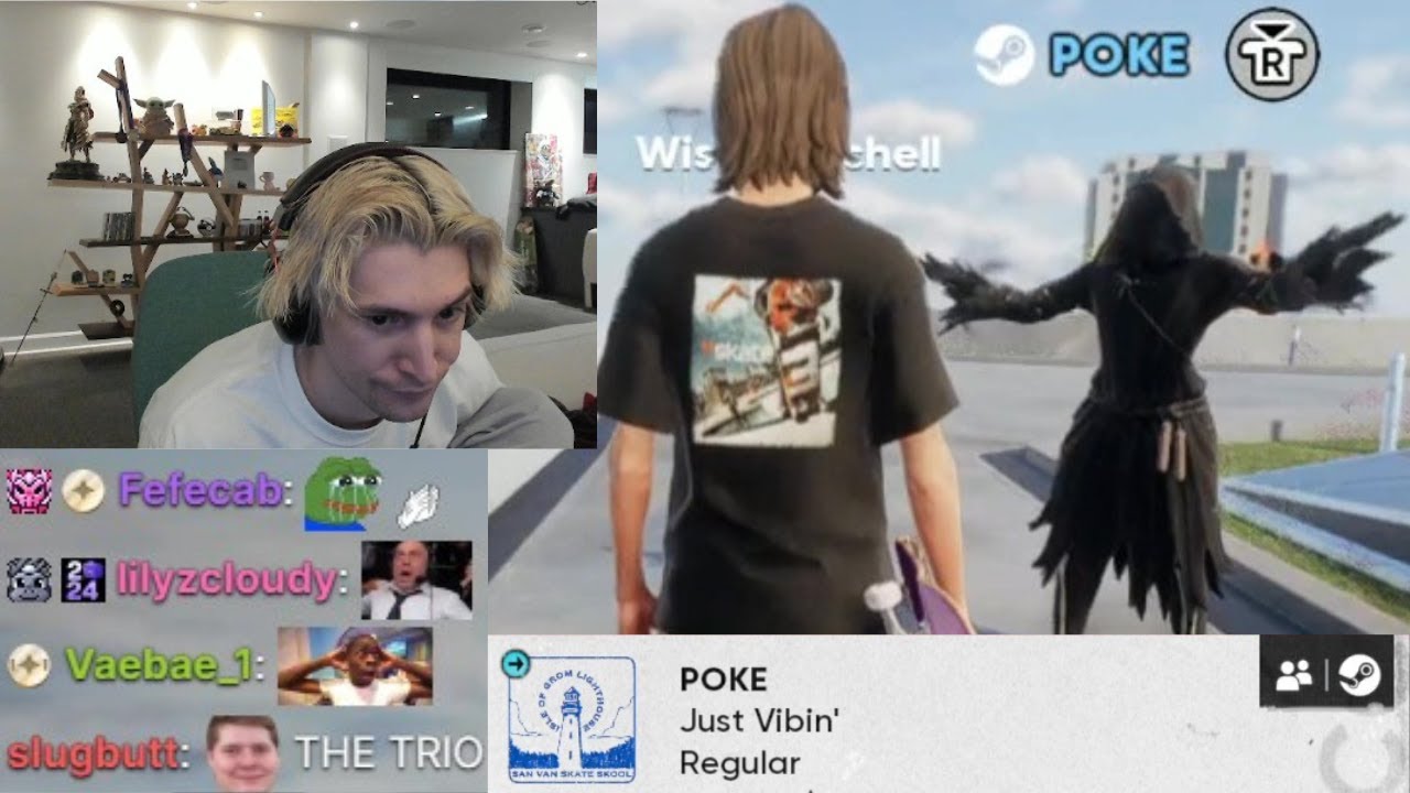 xQc Invites Poke to play Games for The First Time in a Long Time - YouTube