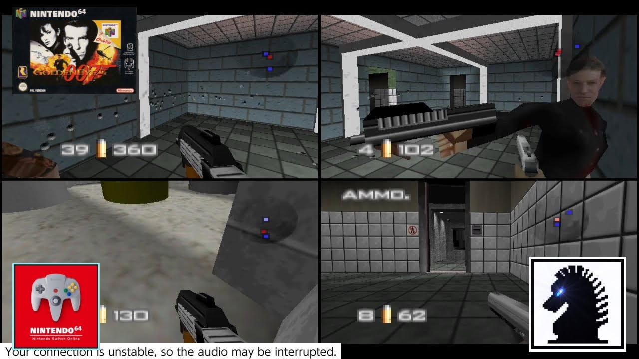 NS Nintendo 64 NSO - GoldenEye 007 - Multiplayer #8: Facility | 2v2 ...