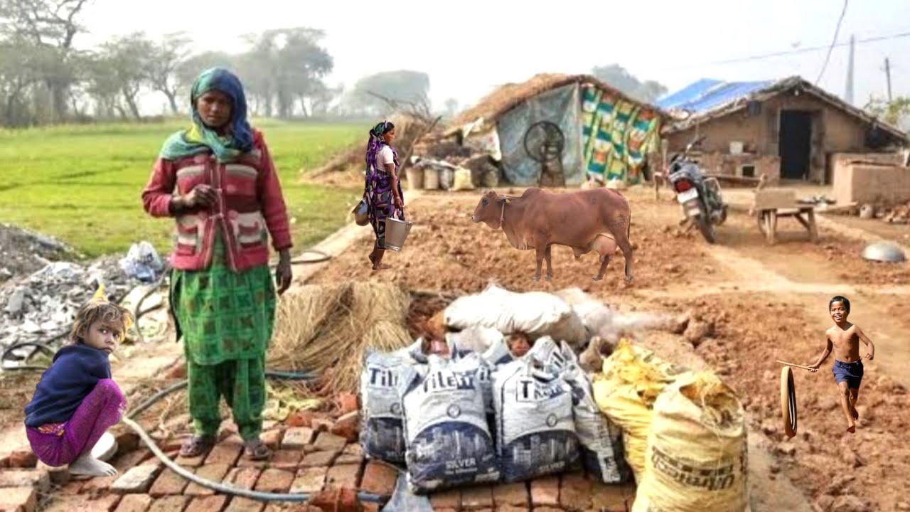 Simple Life of Village Poor People | How People Live in Village ...