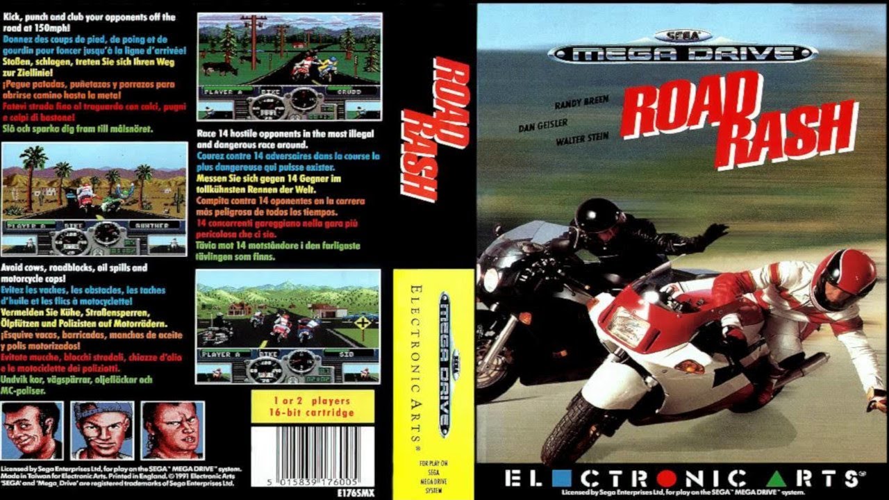 Road Rash (Mega Drive - Electronic Arts - 1991 - Live 2020) - YouTube
