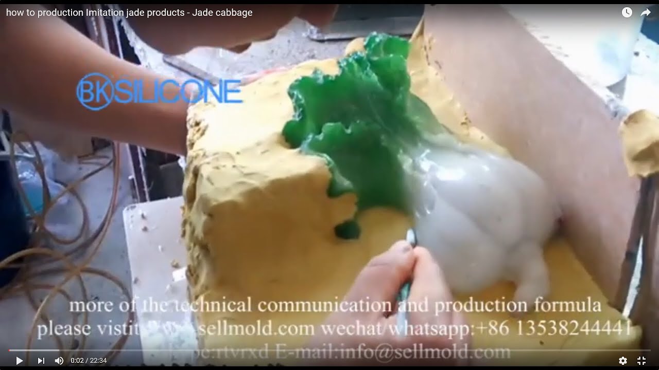 how to use the resin and silicone make the Imitation jade products ...