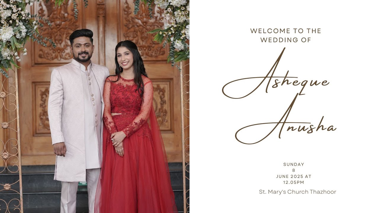 Asheque & Anusha || wedding Livestream || SUNDAY . 8 June 2025 at 12 ...