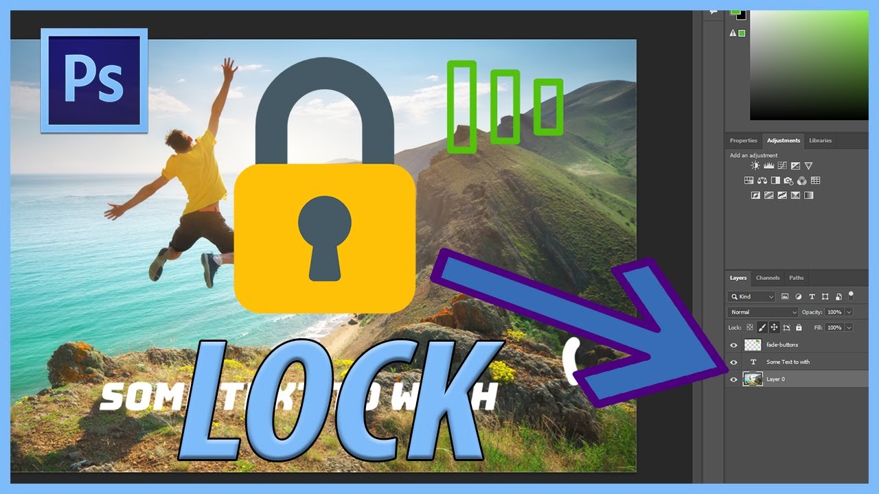 How to Use the Lock in Adobe Photoshop CC (2022) - YouTube