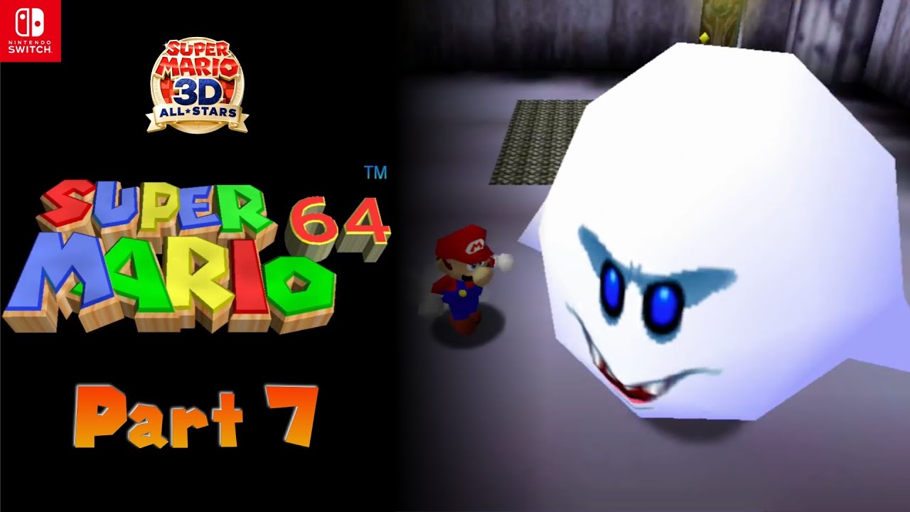Big Boo's Haunt | Super Mario 64 (3D All-Stars) | 100% Let's Play Part ...