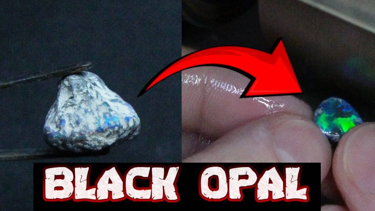 Rough Opal Cuts INCREDIBLE Black Opal! - YouTube