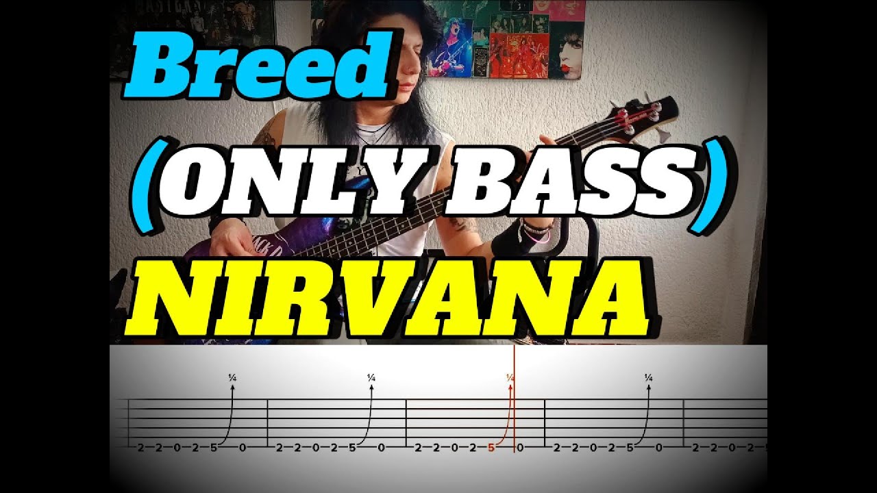 Nirvana - Breed (ONLY BASS W /TABS) - YouTube