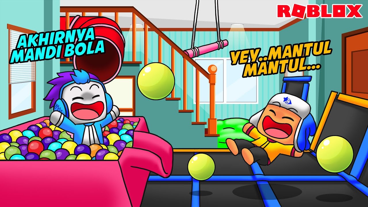 BABY DEL DAN MOCIL BUAT PLAYGROUND TERBESAR DI ROBLOX!! - YouTube