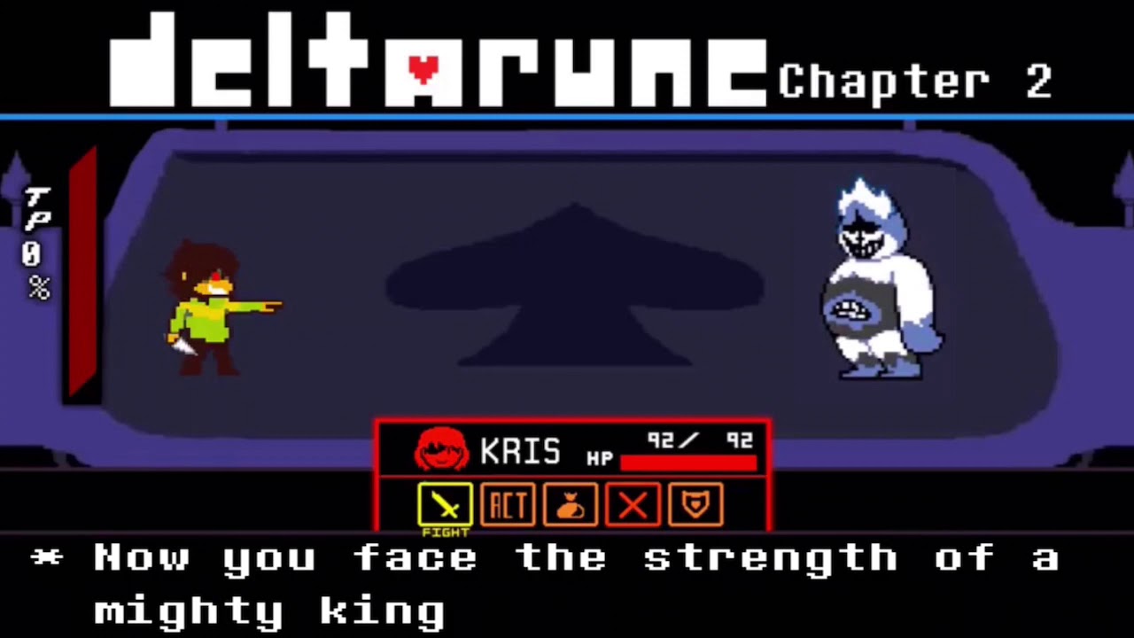 Deltarune Chapter 2 UST - Vs. The King - YouTube