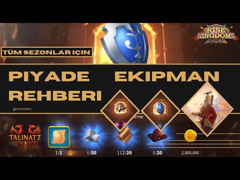 RİSE OF KİNGDOMS 2026 PİYADE EKİPMAN REHBERİ!! (TÜM SEZONLAR) #talinatz #rok #riseofkingdoms  #2026