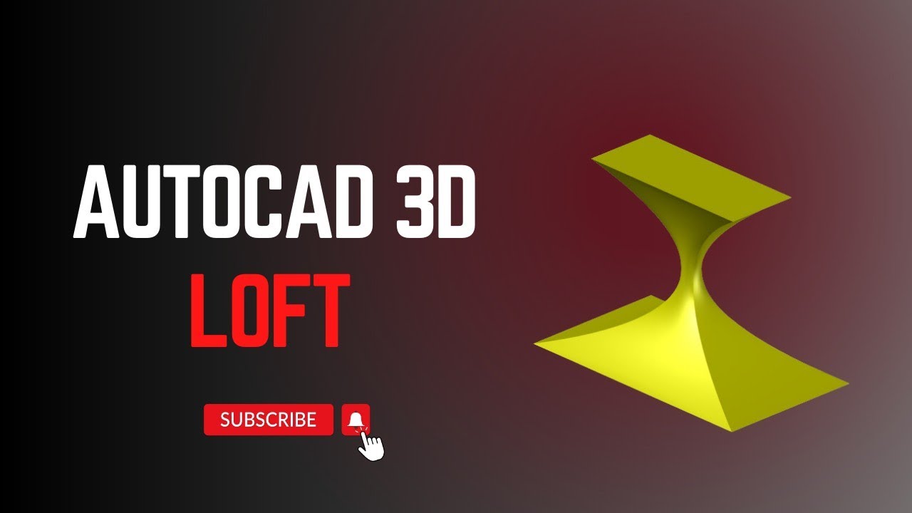 Loft Command in AutoCAD 3D - YouTube