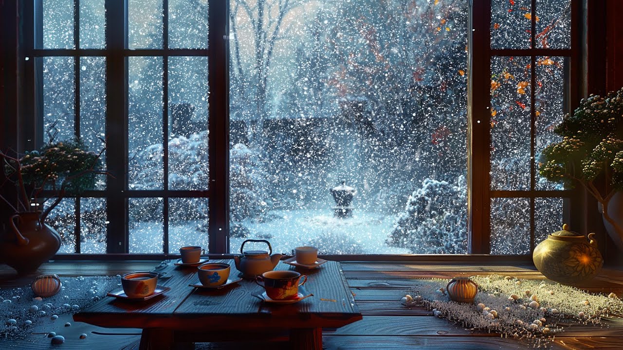 Relax With Winter Snow | Howling Wind To Help Reduce Stress And ...