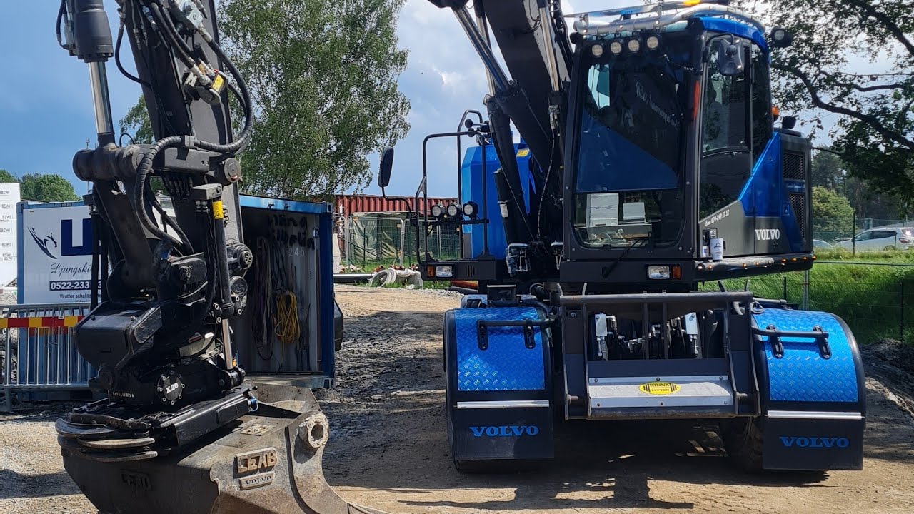 volvo ewr170e digassist steelwrist sets L-support - YouTube