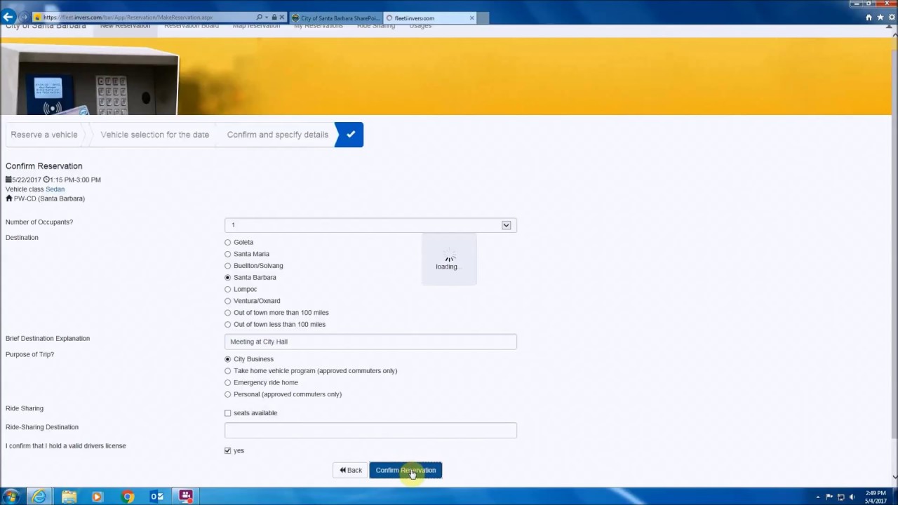 How To Make a Pool Car Reservation - YouTube